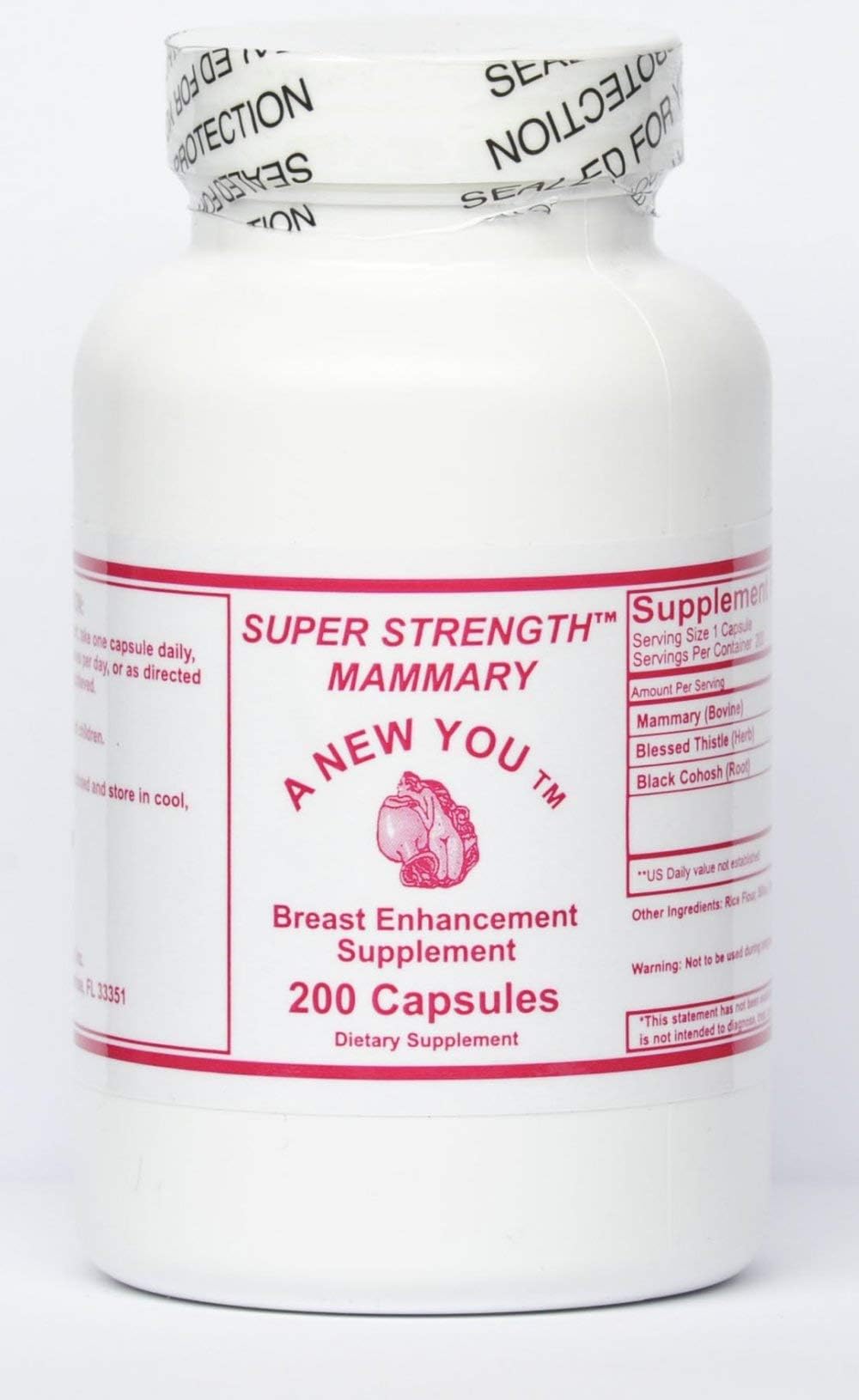 Amazon.com: Super Strength Mammary Glandular Formula 200 Capsules ...