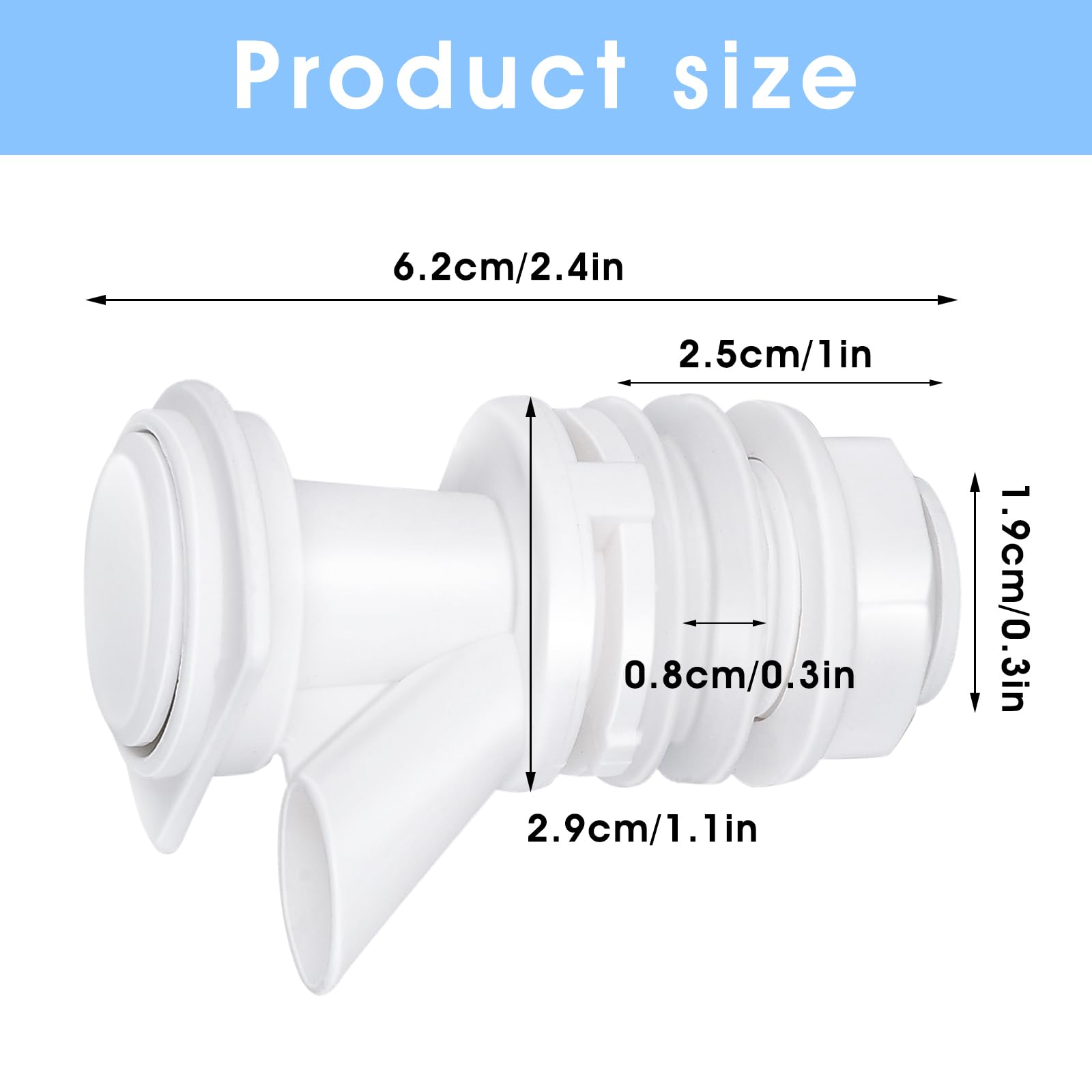 Dual Valve Spigot Set Standard Size CIYISON 2 Pieces Water Dispenser ...