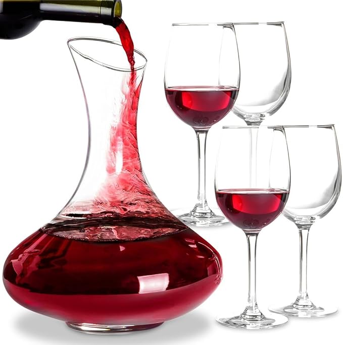 Amazon.com | Chef's Star 61 Ounce Wine Decanter with Aerator, Wine ...
