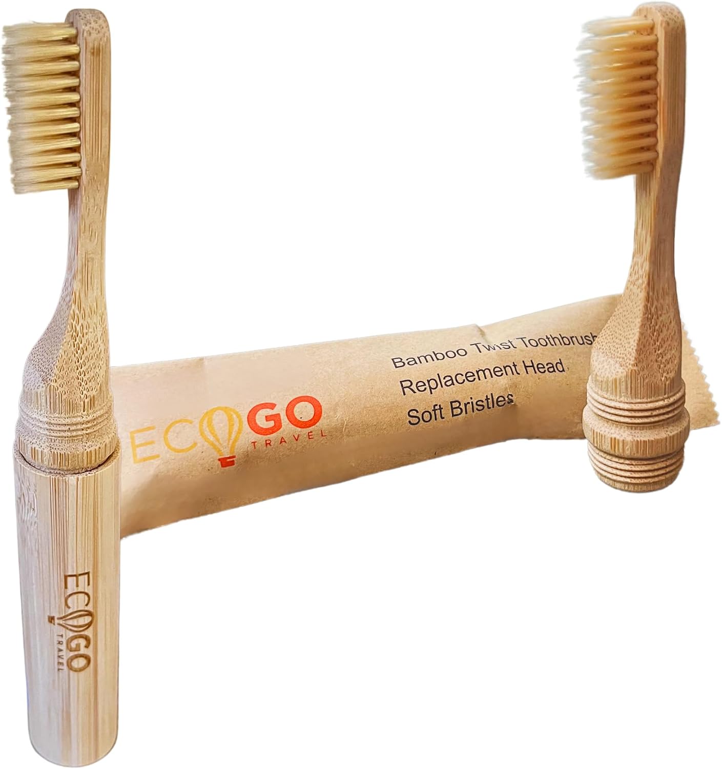 Amazon.com : Bamboo Screwable Toothbrush Set with Replacement Head ...
