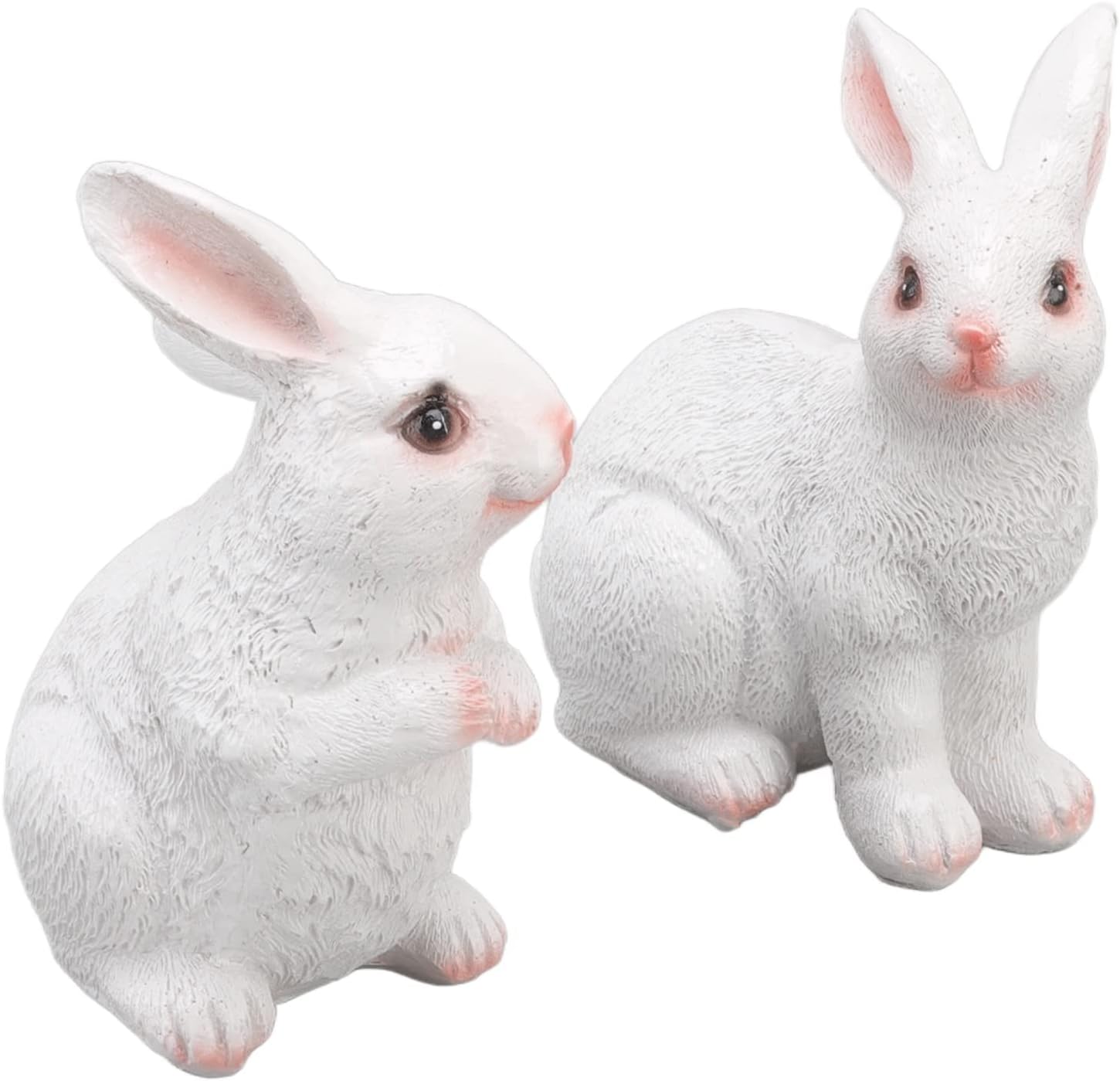 Amazon.com: MSUIINT One Pair Garden Statues Bunny Synthetic Resin ...