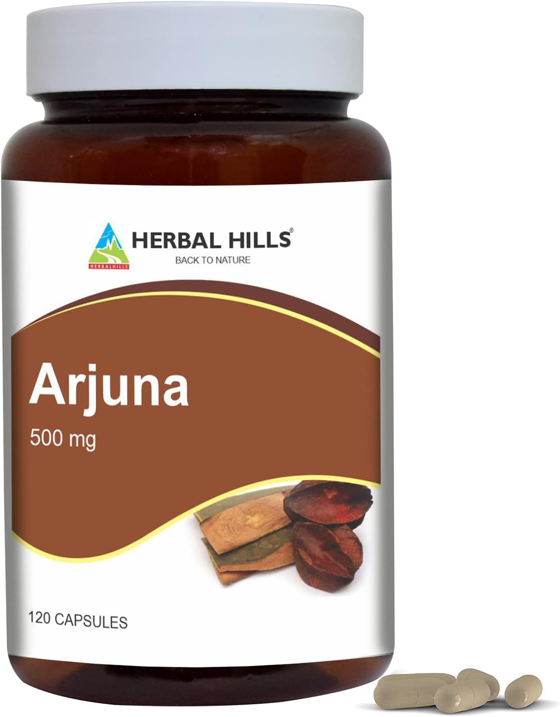 Amazon.com: HERBAL HILLS Arjuna Capsules (Terminalia Arjuna) | 120 ...