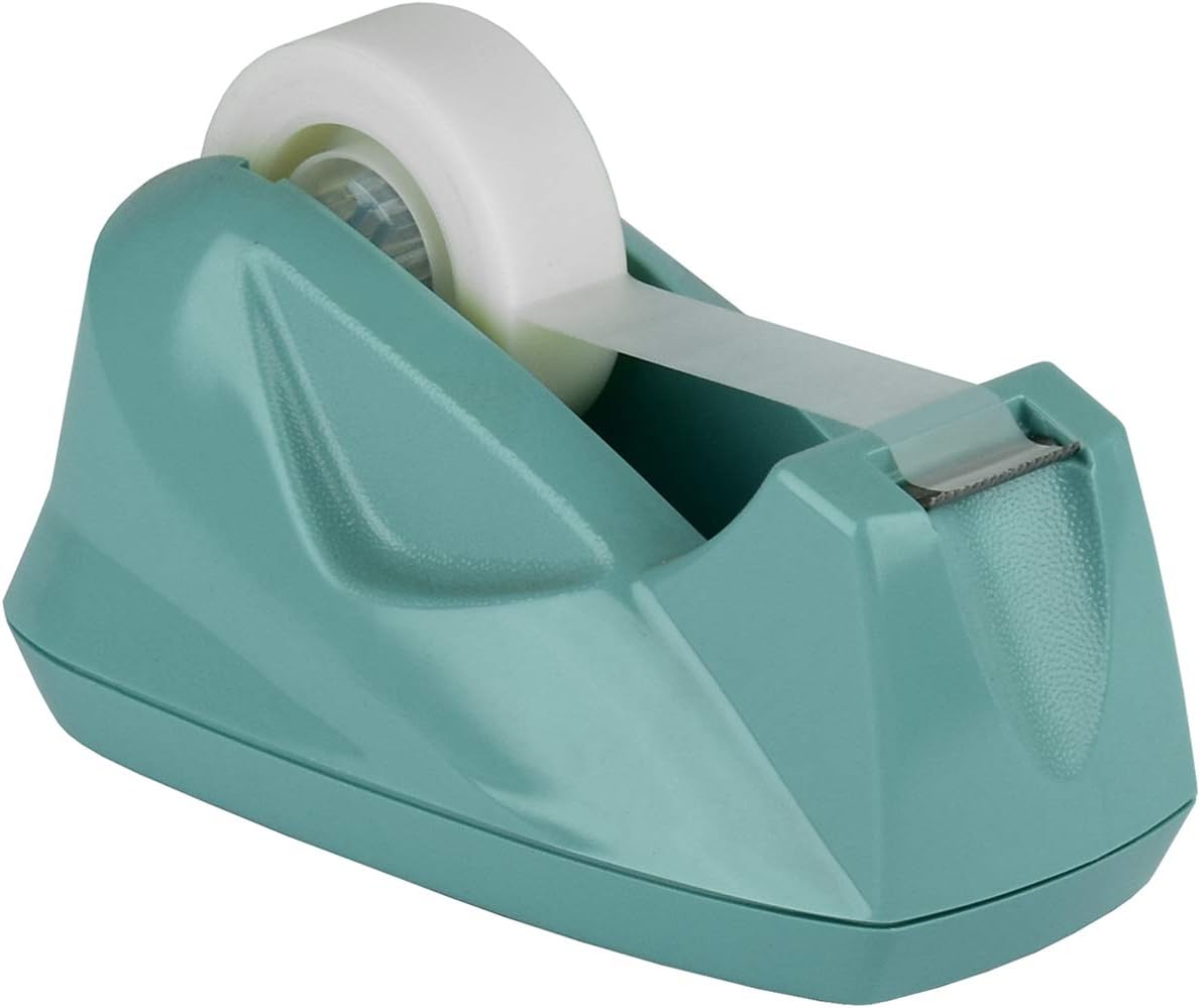 Acrimet Premium Desktop Tape Dispenser, Plastic, Non-Skid Base (Heavy ...