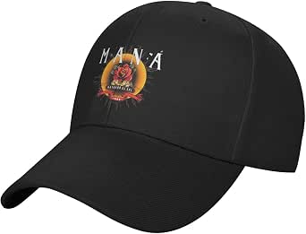 Mana Band Solid Color Baseball Cap Curved Brim Caps Adjustable Peaked ...