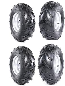Amazon.com: YC Yier 4 Pack Complete 7 inch Front Rear Go Kart Tires Wheels 16x8-7 ATV Tubeless ...
