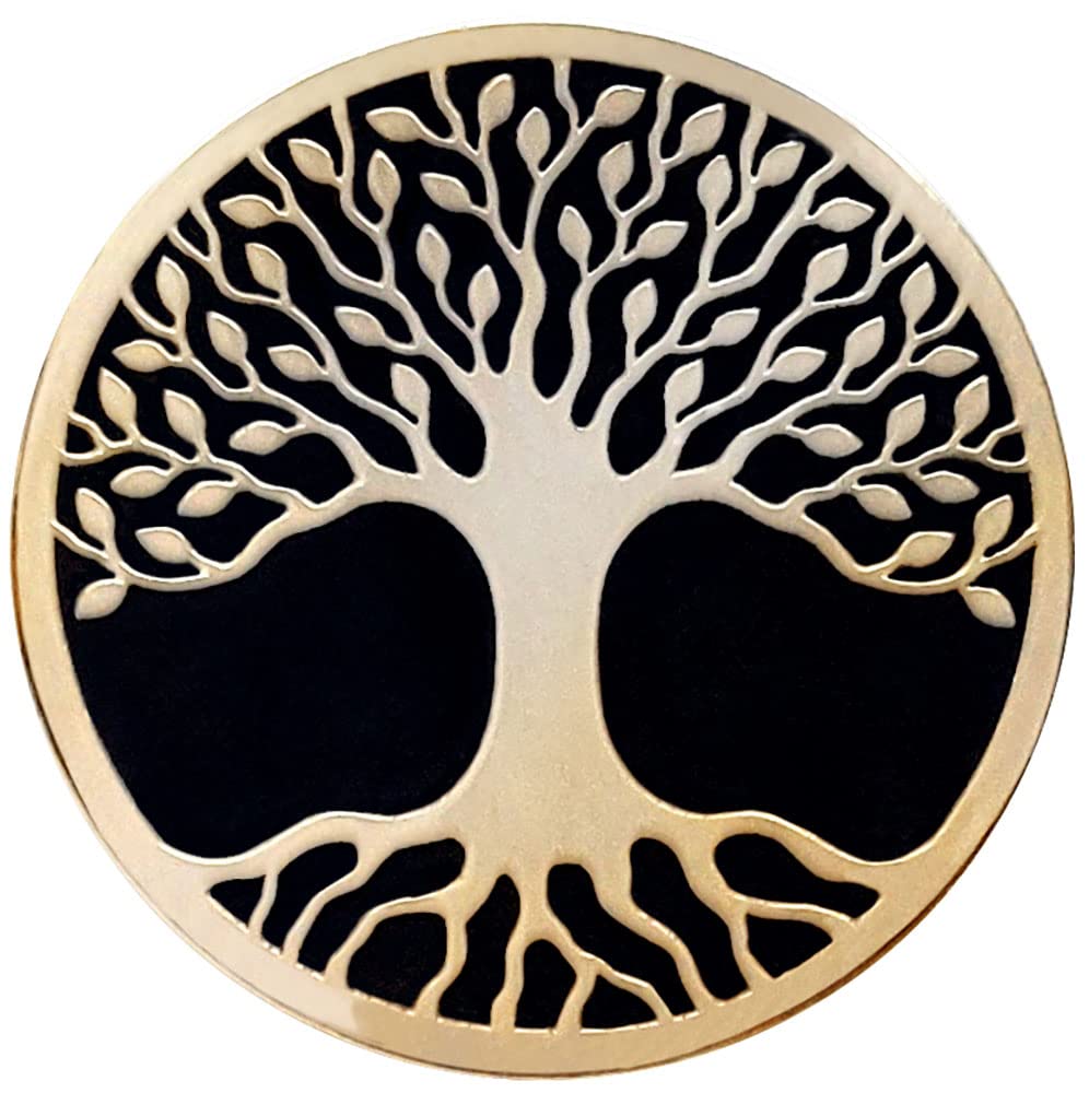 Amazon.com: Pinsanity Tree of Life Enamel Lapel Pin : Clothing, Shoes ...