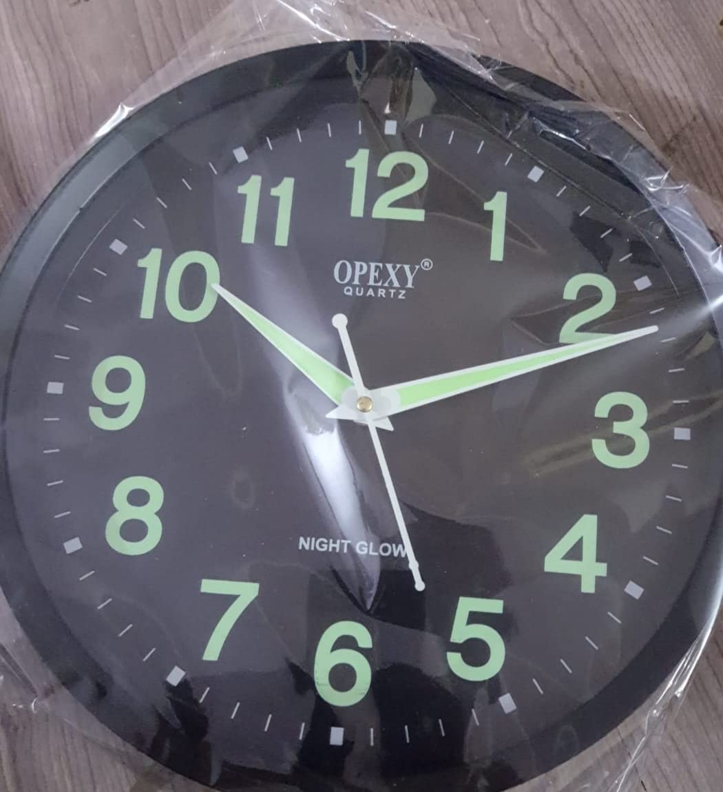 Buy Radium Night Glow Wall Clock Green-Black Online at Low Prices in ...
