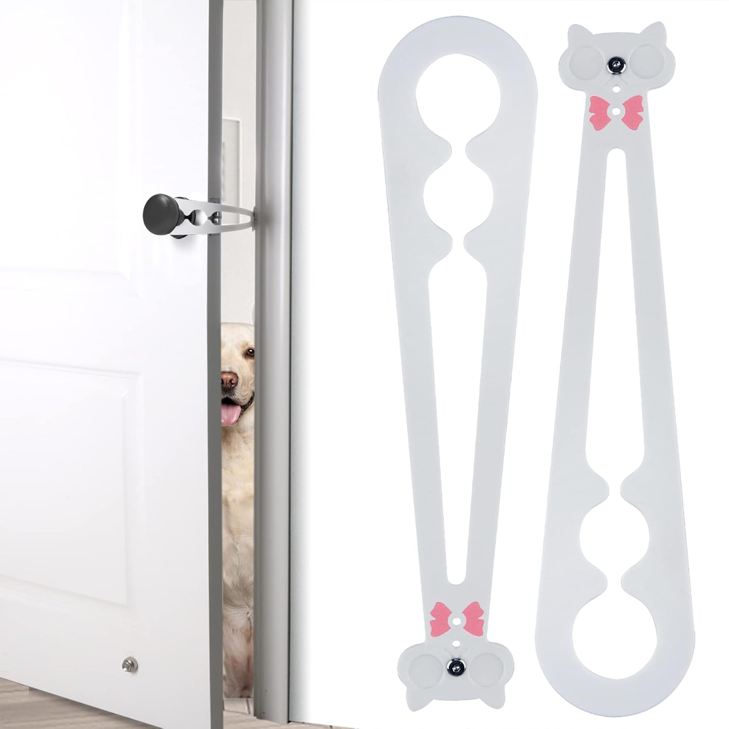 Amazon.com : Cat Door Interior Door - Ellasdan Cat Door Latch Keeps ...