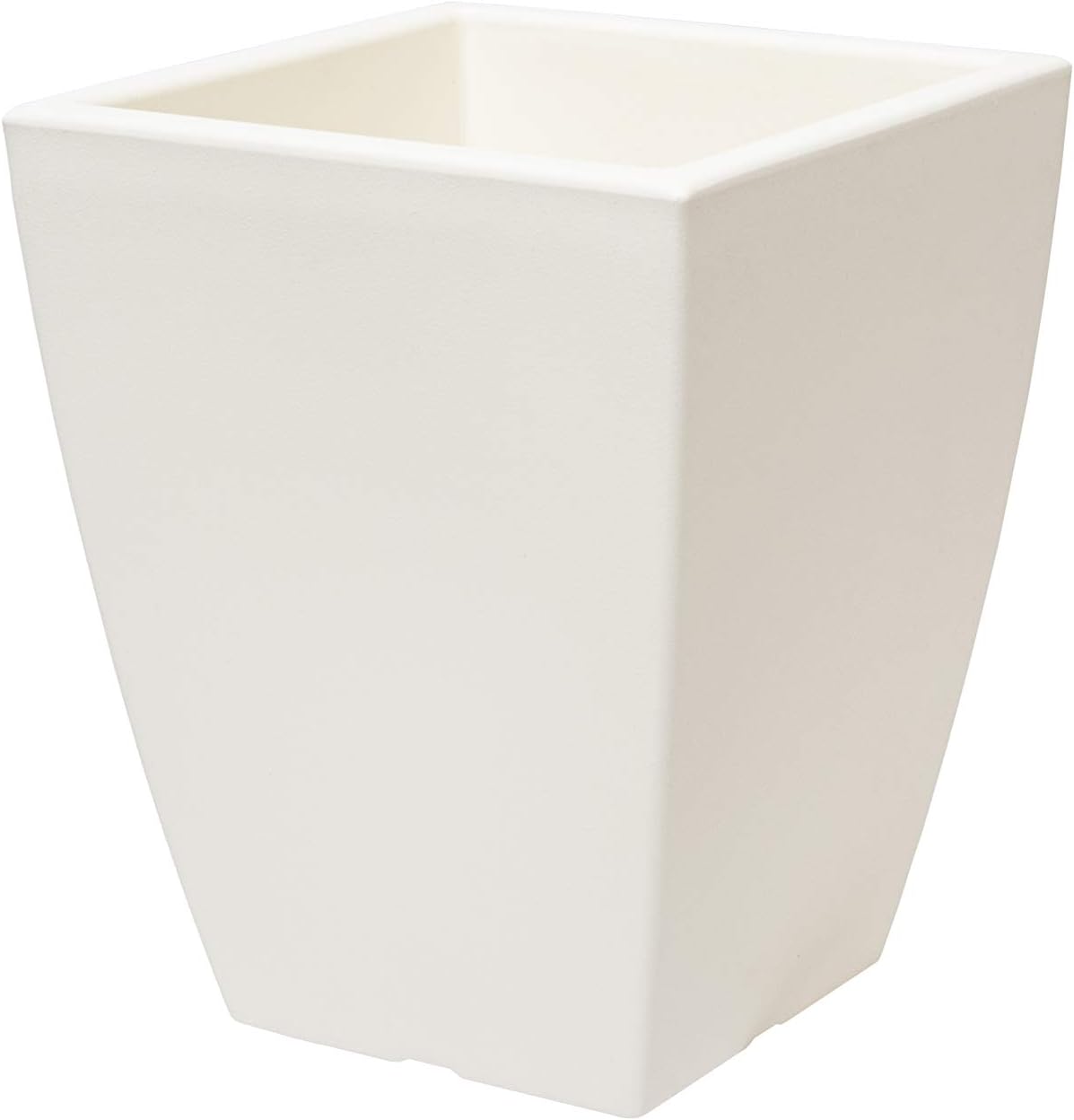 Amazon.com: Teraplast Veneto Picture 50 cm Planter, 100% Plastic, White ...