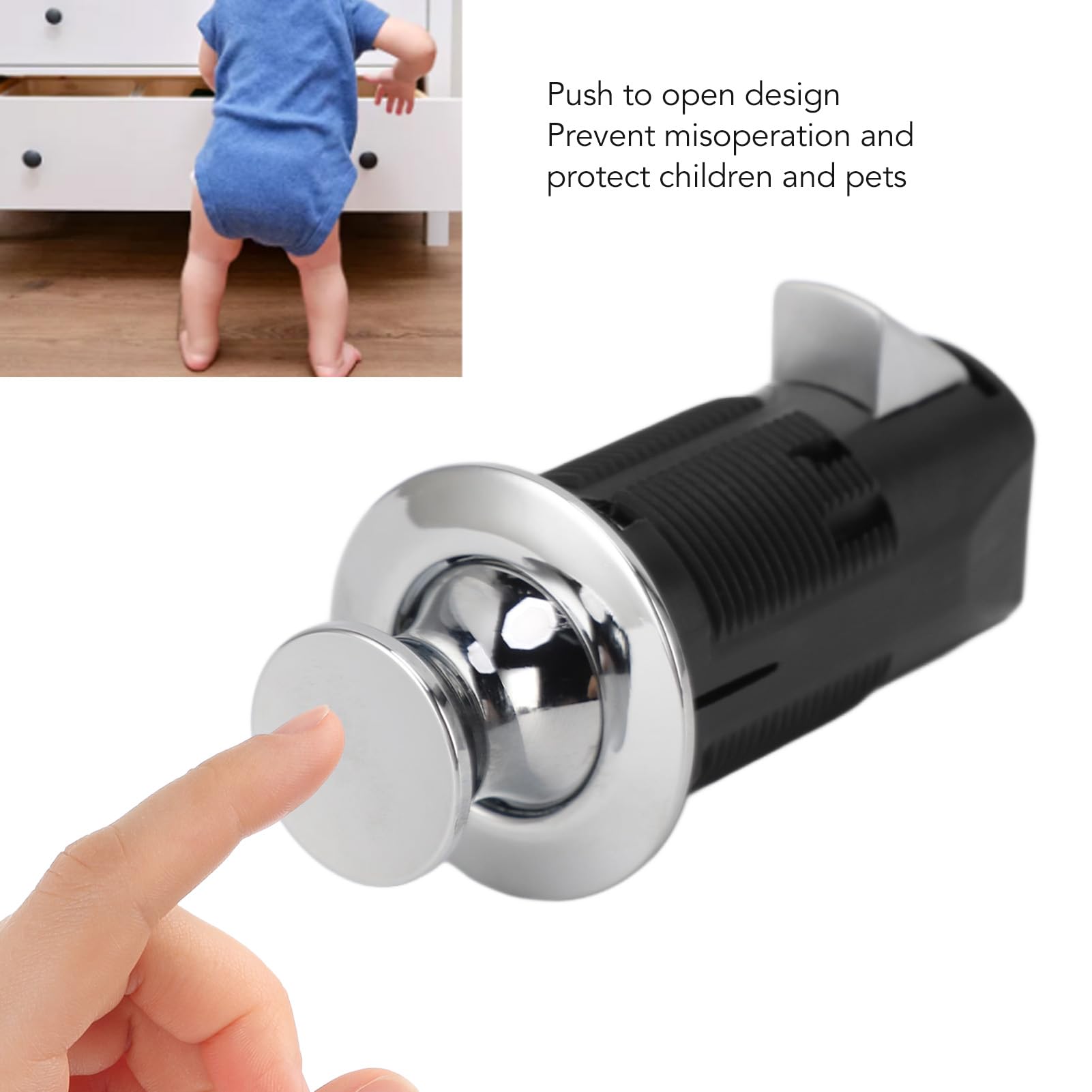Push Open 10Pcs Push To Open Cabinet Hardware Magnetic Touch Latches