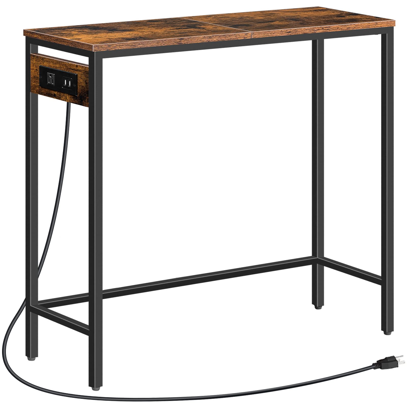 Amazon.com: HOOBRO Narrow Console Table with Power Outlets, 29.5" Small ...