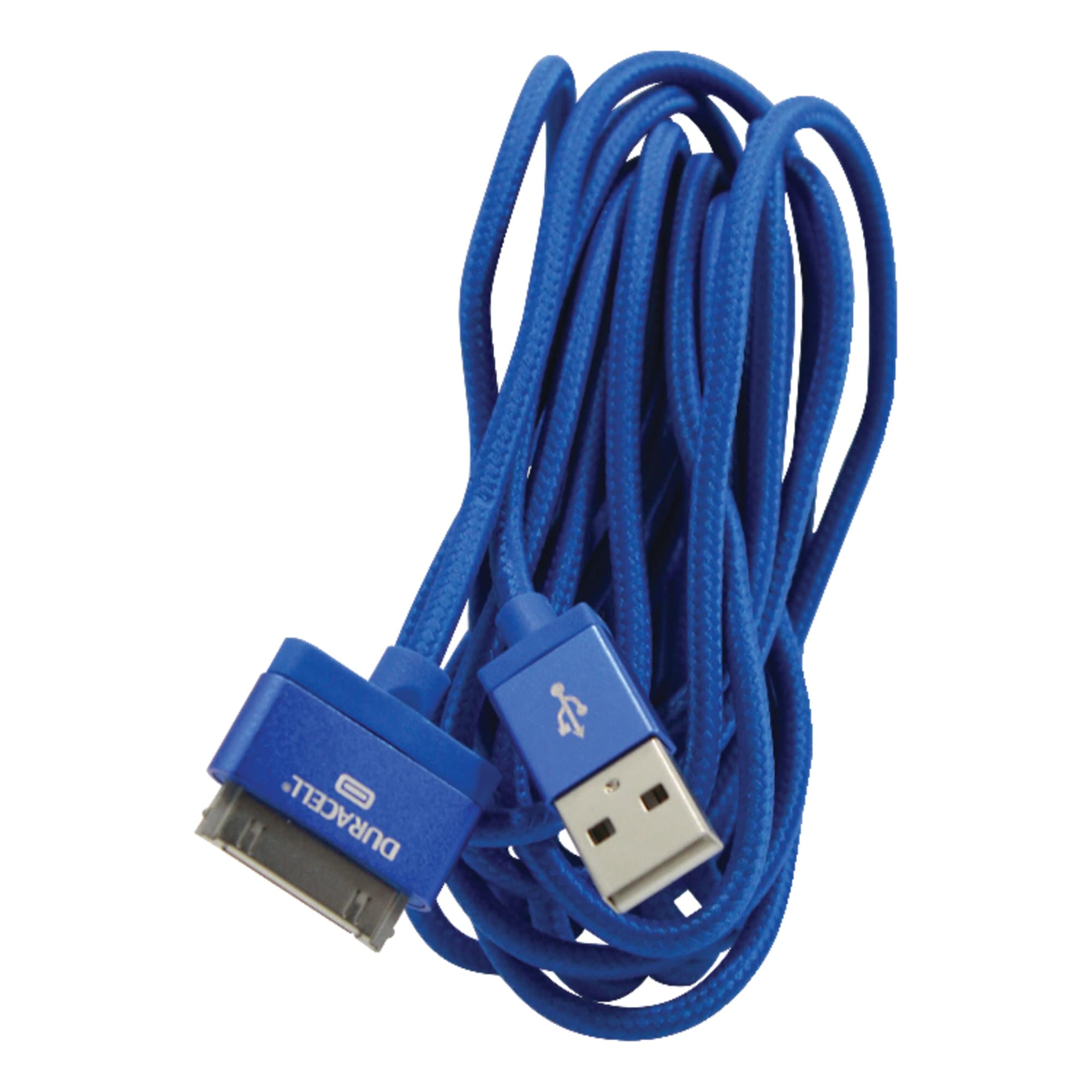 Amazon.com: Duracell® Sync & Charge 30-Pin USB Cable, 10', Blue ...