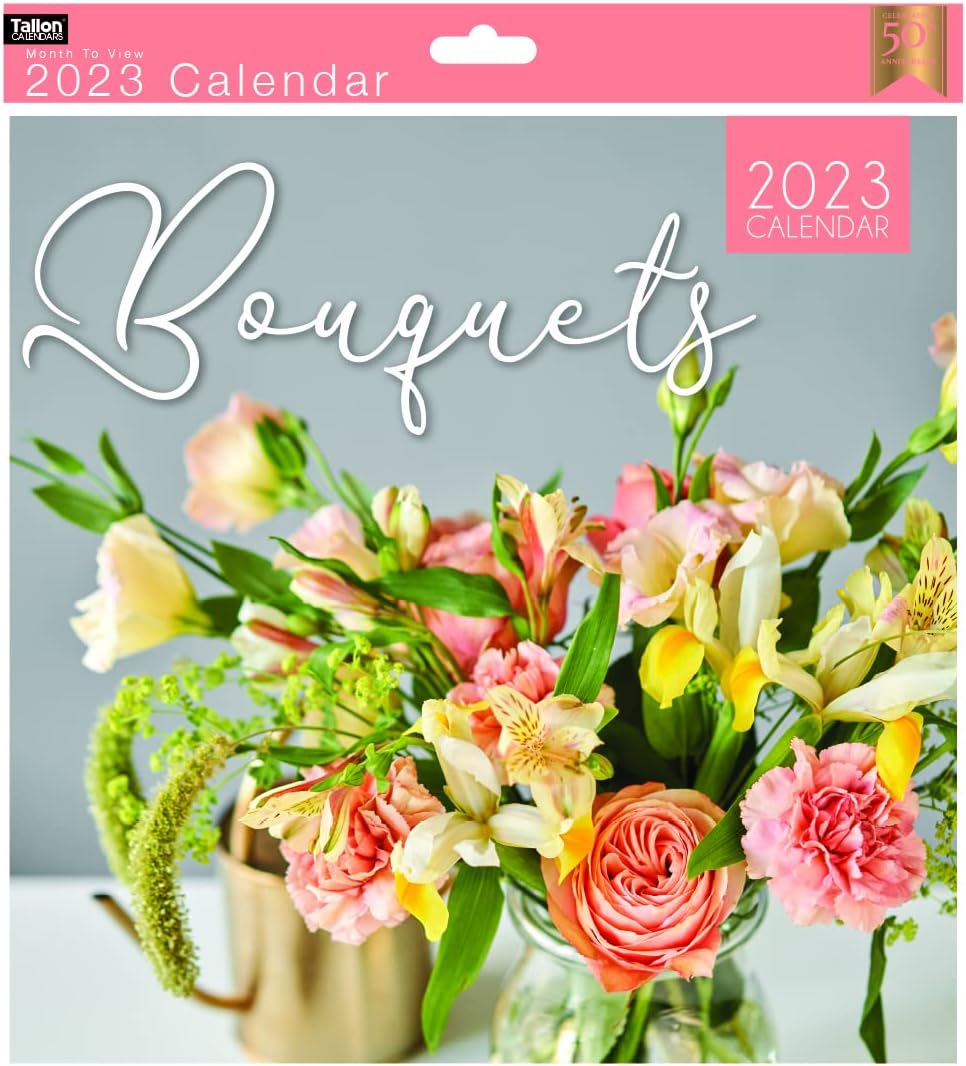 Bouquets 2023 Square Wall Calendar Hanging Family Planner – BigaMart