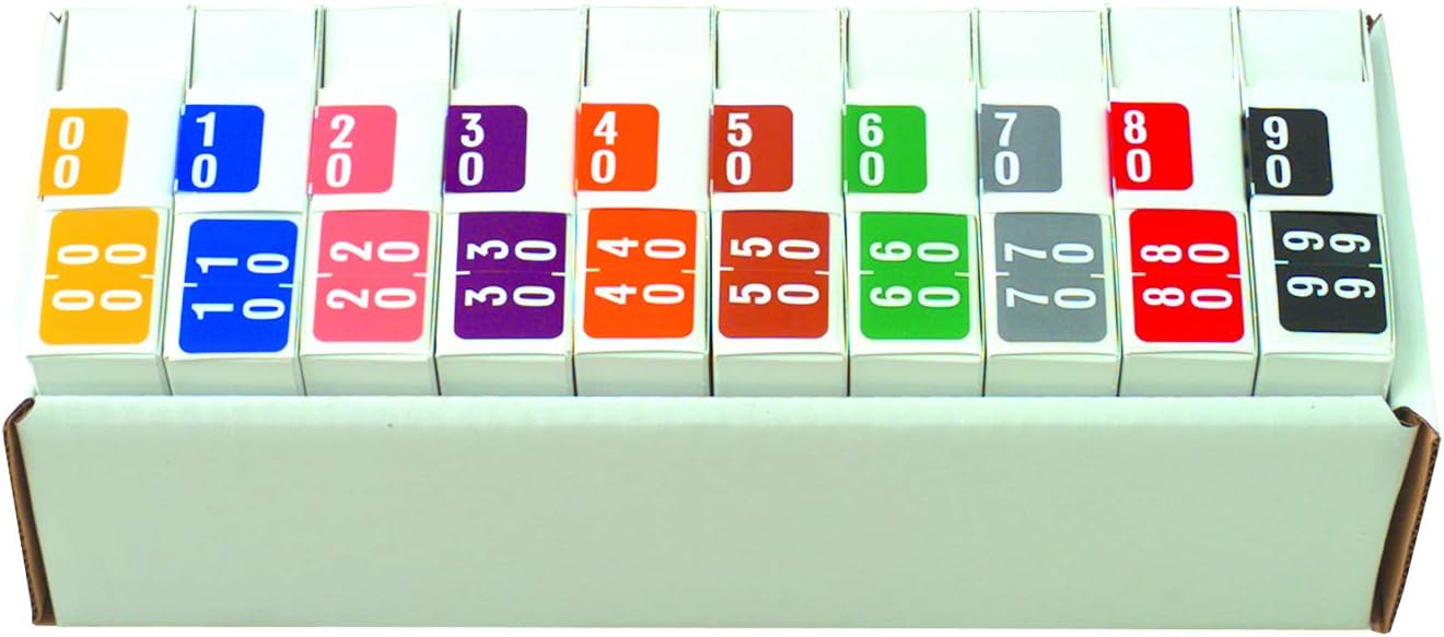 Amazon.com : Doctor Stuff - File Folder Labels, Terminal Digit Filing ...