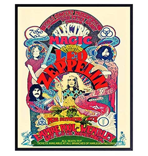 Amazon.com: Led Zeppelin Poster - 8x10 Psychedelic Room Decor - Led ...