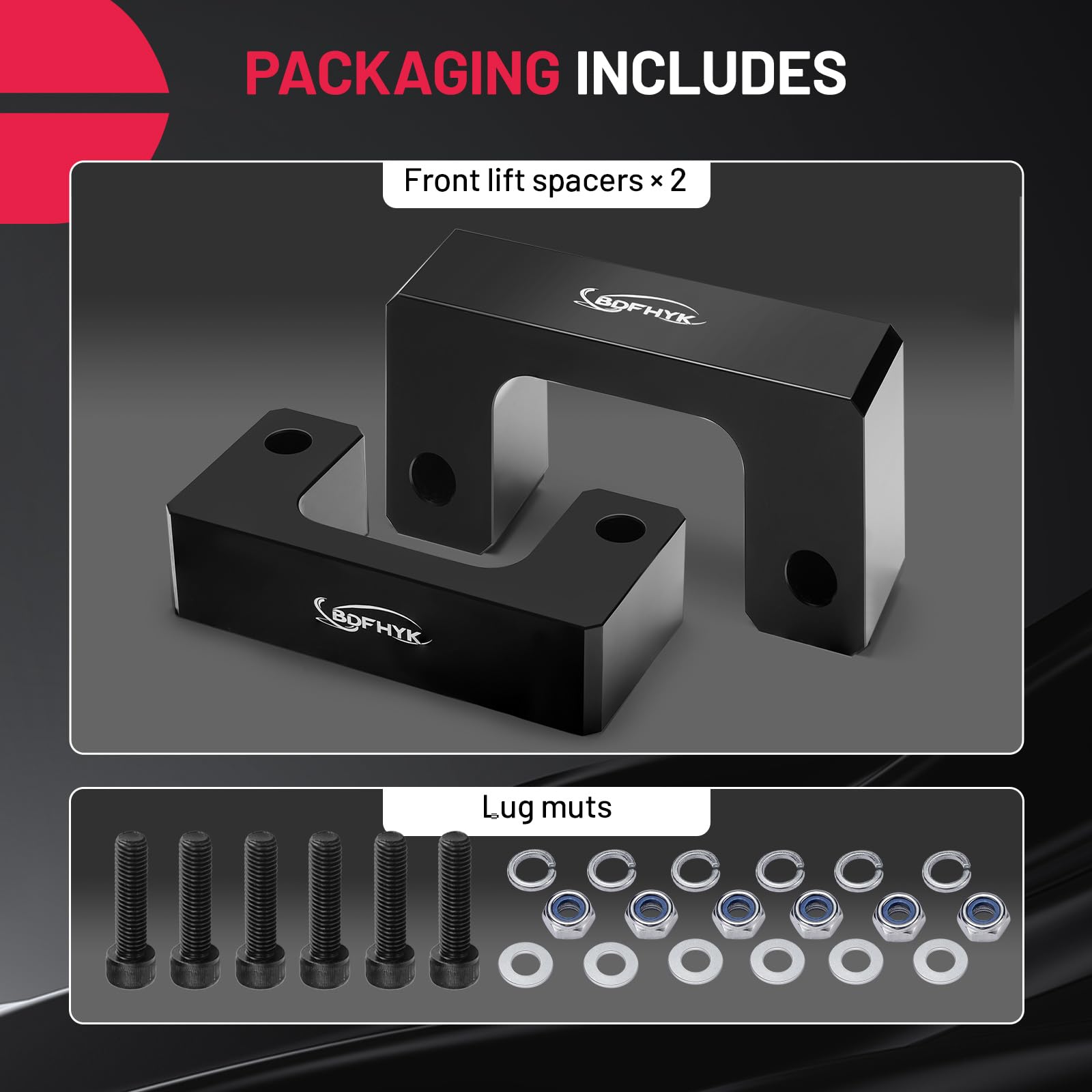 Snapklik.com : BDFHYK 2.5 Front Leveling Lift Kit Compatible
