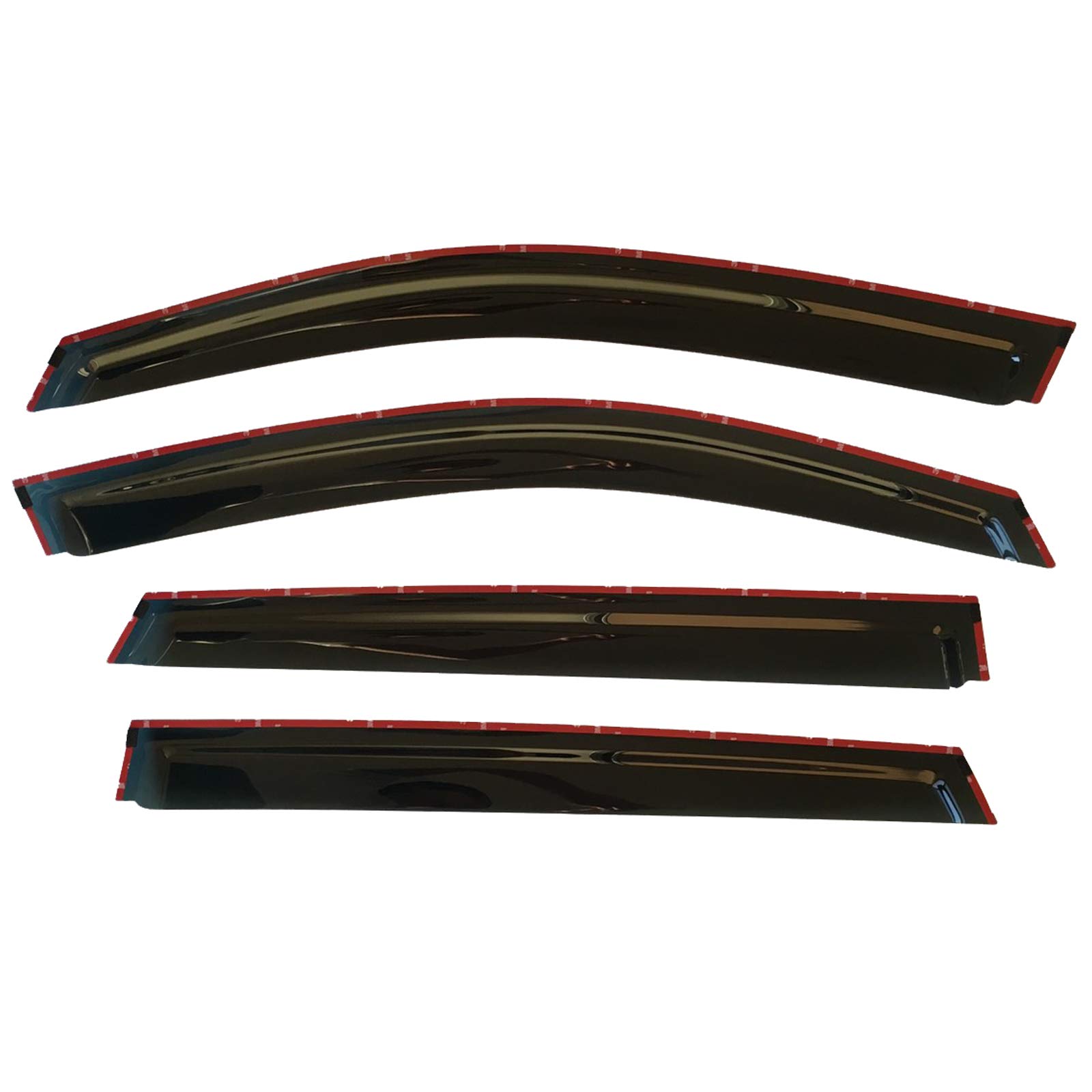 Snapklik.com : 2020-2024 Tape-On Side Window Visor Deflectors For ...