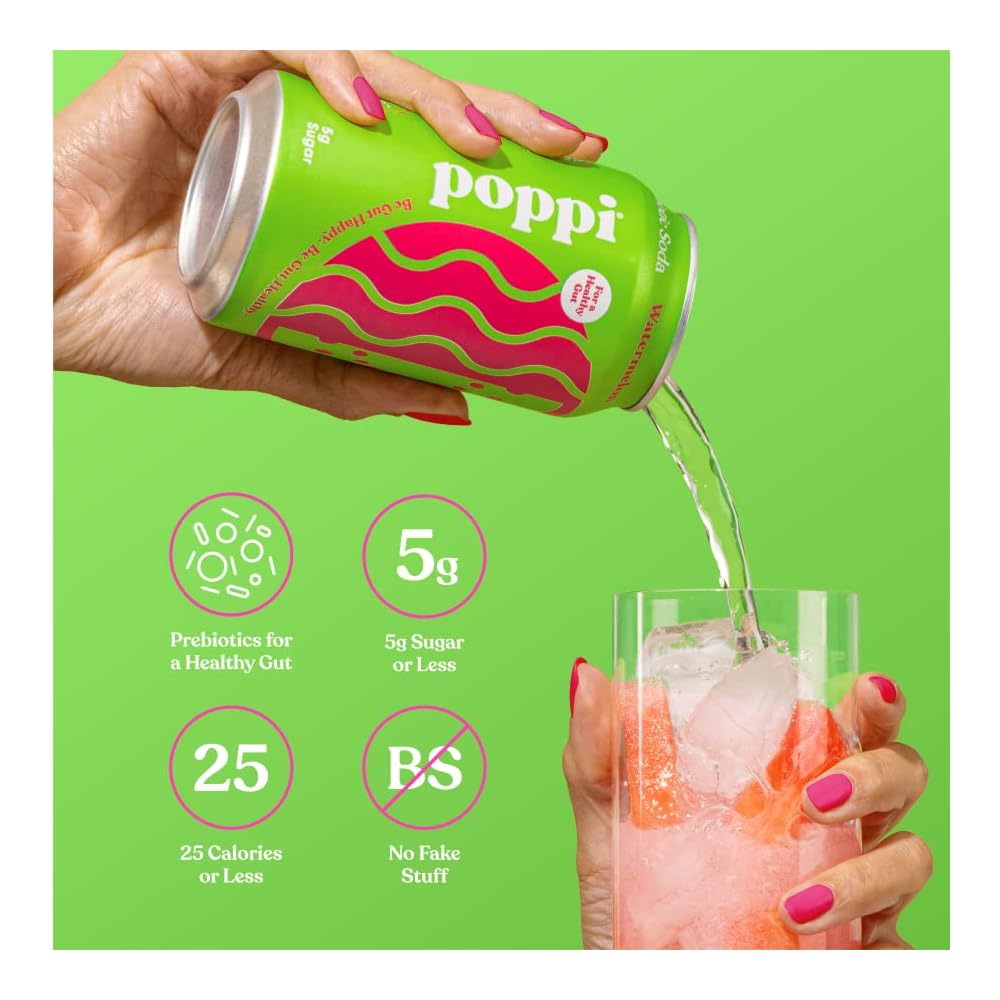 POPPI Sparkling Prebiotic Soda w/ Gut Health & | Ubuy Australia