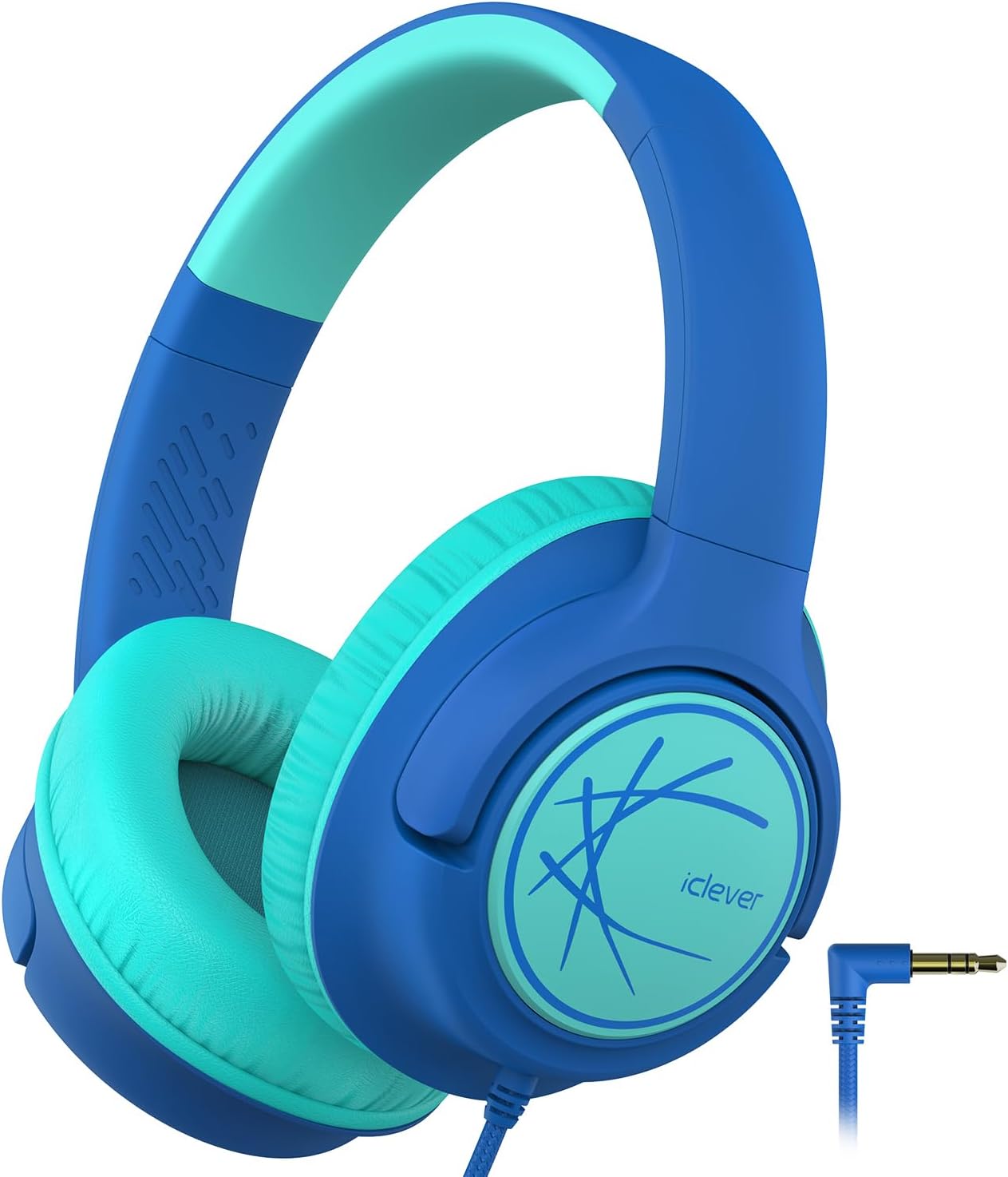 iClever Kids Headphones with Cord, 85dBA Safe Volume Wired Headphone ...
