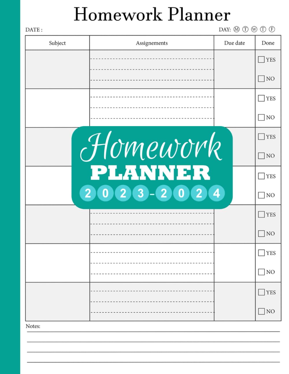 Amazon.com: Homework Planner 2023-2024: Plan, track and succeed in ...