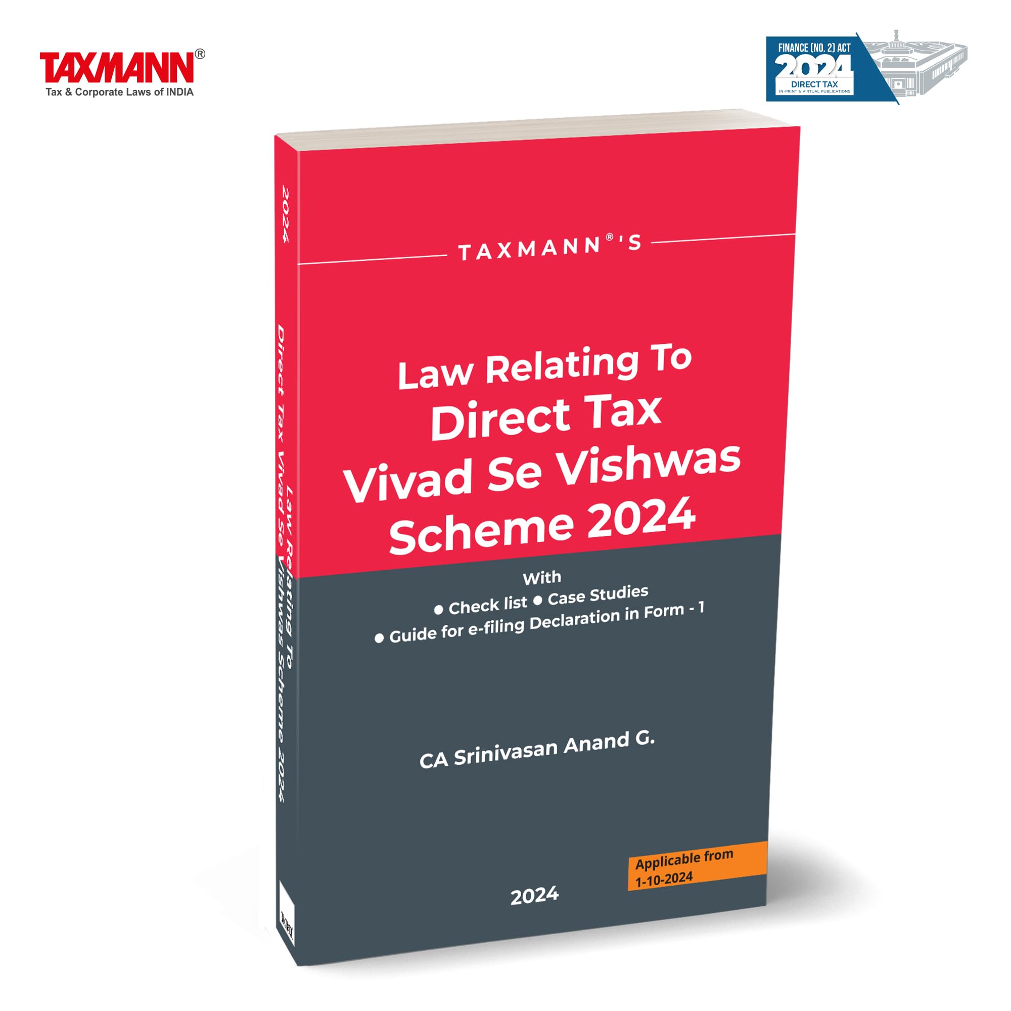 Buy Taxmann's Law Relating To Direct Tax Vivad Se Vishwas Scheme 2024 ...