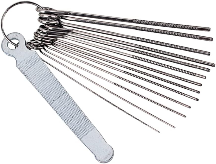 Vaguelly Guitar Nut Files 10-46 1set Tool Silver Slotting R Rods File ...