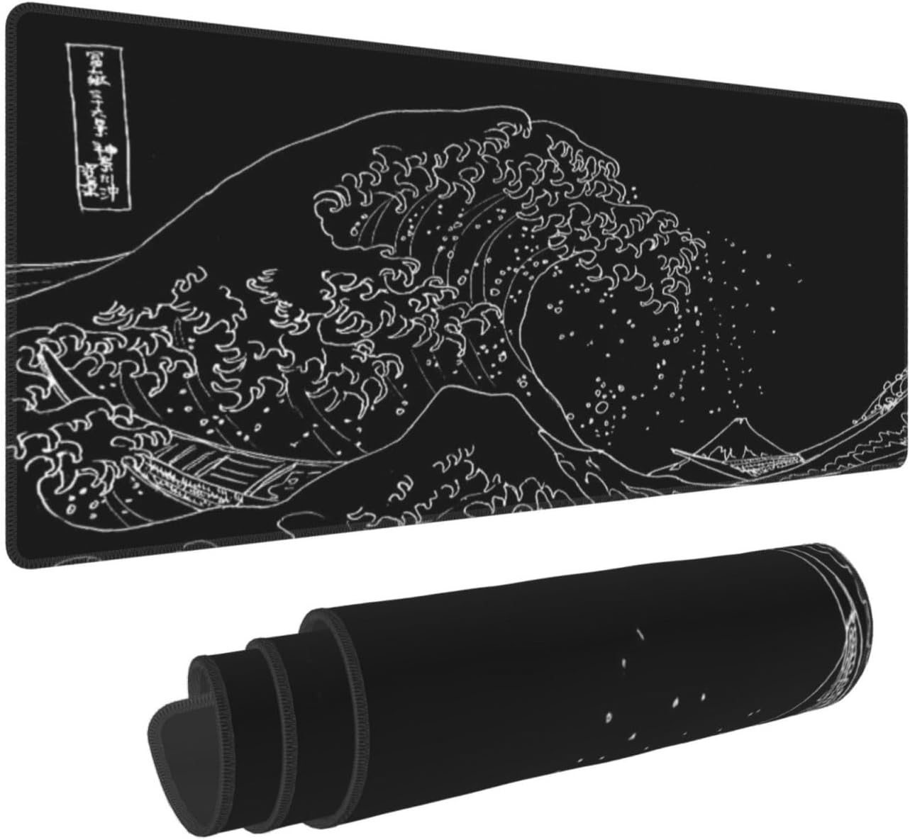 Amazon.com : Japanese Sea Wave Anime Kanagawa Cool Large Gaming Mouse ...