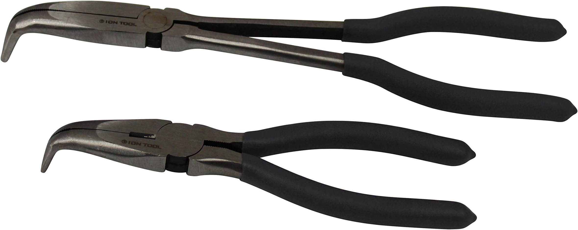 ION TOOL Angled Long Needle Nose Pliers Set – 11” & 7” 90 Degree Bent ...