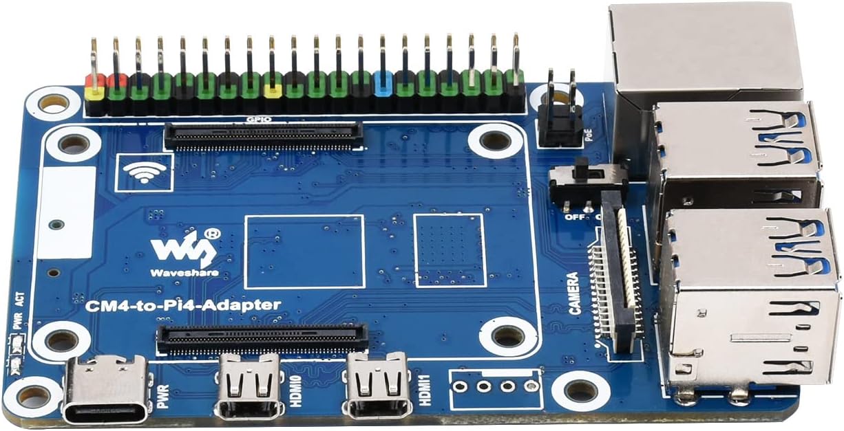 Waveshare Compute Module 4 To Raspberry Pi 4 B Board Adapterbased On Raspberry Pi Compute