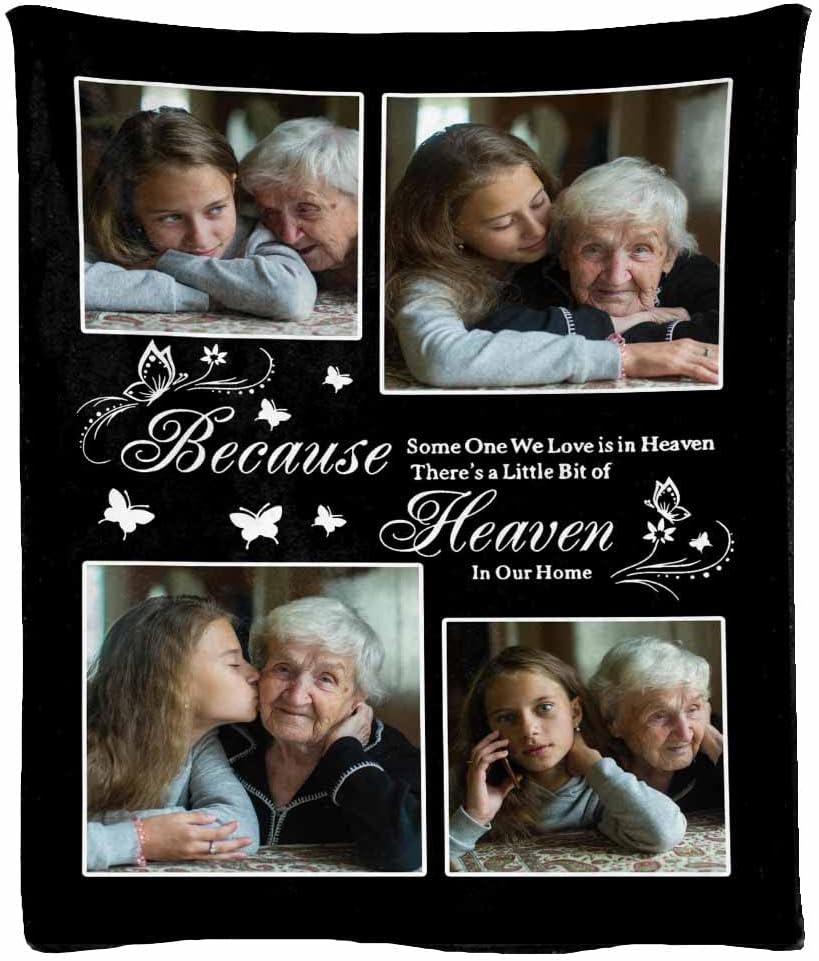Amazon.com: LOSARON Personalized Memorial Photo Collection Blanket ...