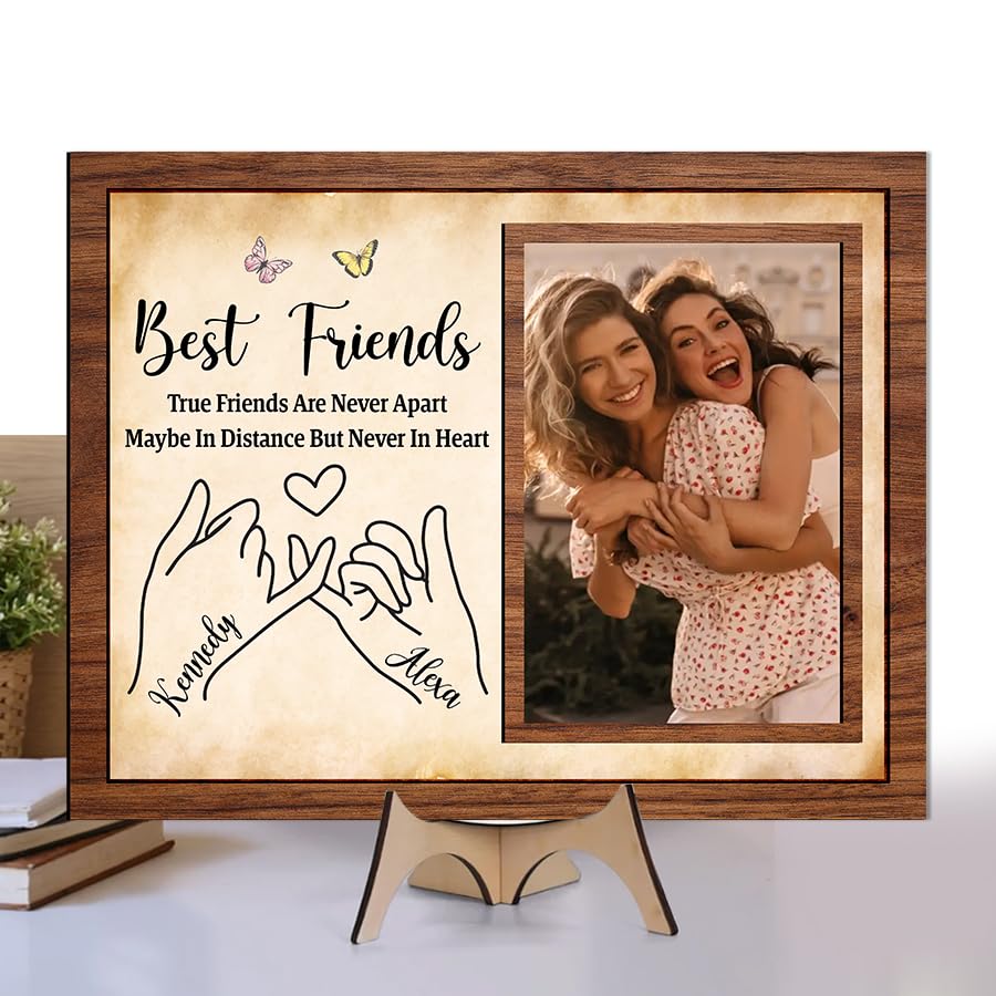 Amazon.com: Personalized Best Friends Wooden Sign, Best Friend Custom ...