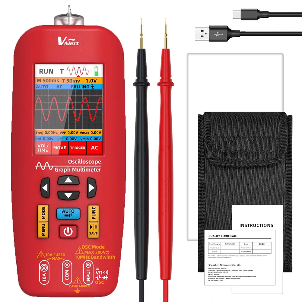 Blapistec 2 in 1 Handheld Digital Oscilloscope Multimeter Portable Mini ...