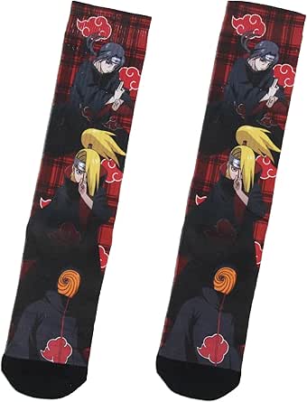 Amazon.com: Bioworld Naruto Shippuden Akatsuki Socks Anime Manga Men's ...