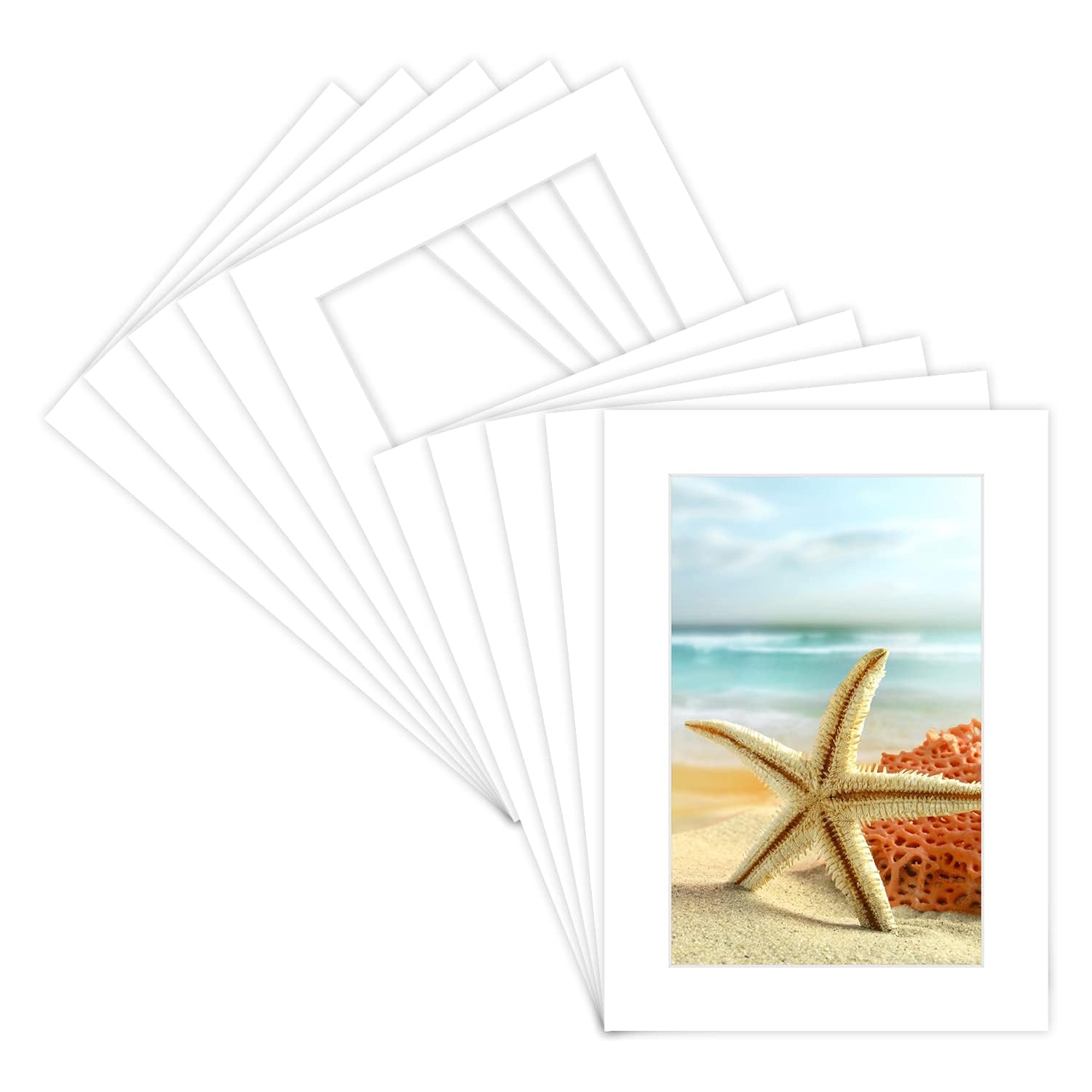 Snapklik.com : Golden State Art, Pack Of 15, Acid-Free 5x7 White Pre ...