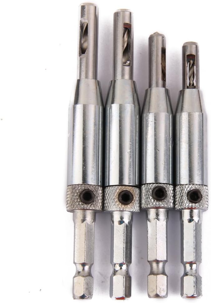 4pcs Self Centering Hinge Hardware Drill Bit Set 5/64'' 7/64'' 9/64''11 ...