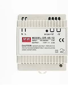 Amazon.com: DR-30 DR-45 DR-60 30W 45W 60W Input 100-240V AC Output DC 12V 24V Industrial DIN ...