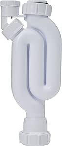 McAlpine X10V Straight Through Anti-Syphon Trap, White : Amazon.com.au ...
