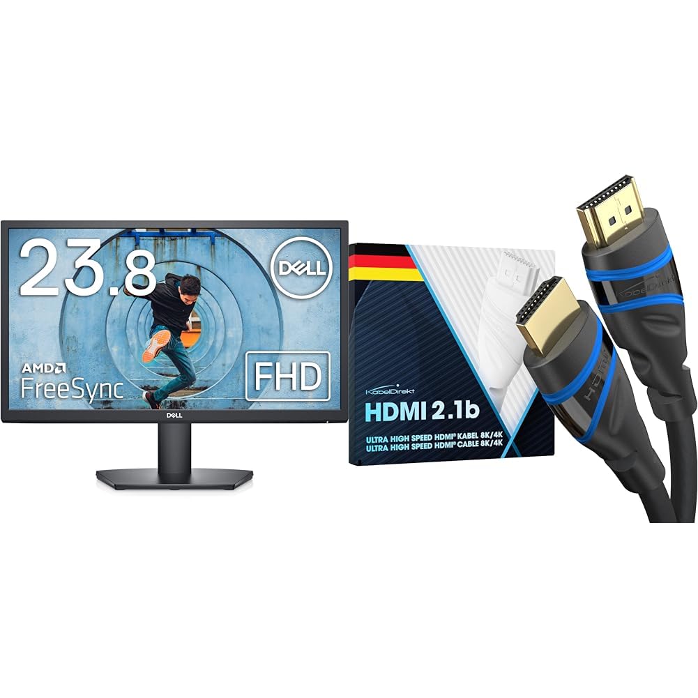 Dell SE2422HX 24 Inch Full HD (1920x1080) Monitor, 75Hz, VA, 5ms, AMD ...