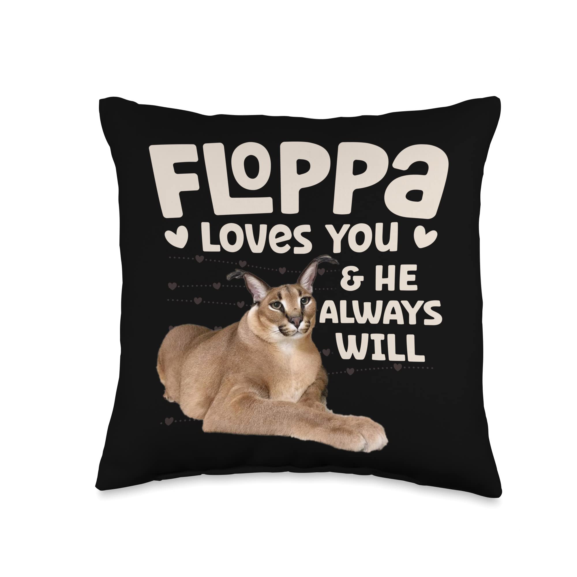 Amazon.com: Big Floppa Caracal Cat Meme Floppa Loves You He Always Will ...