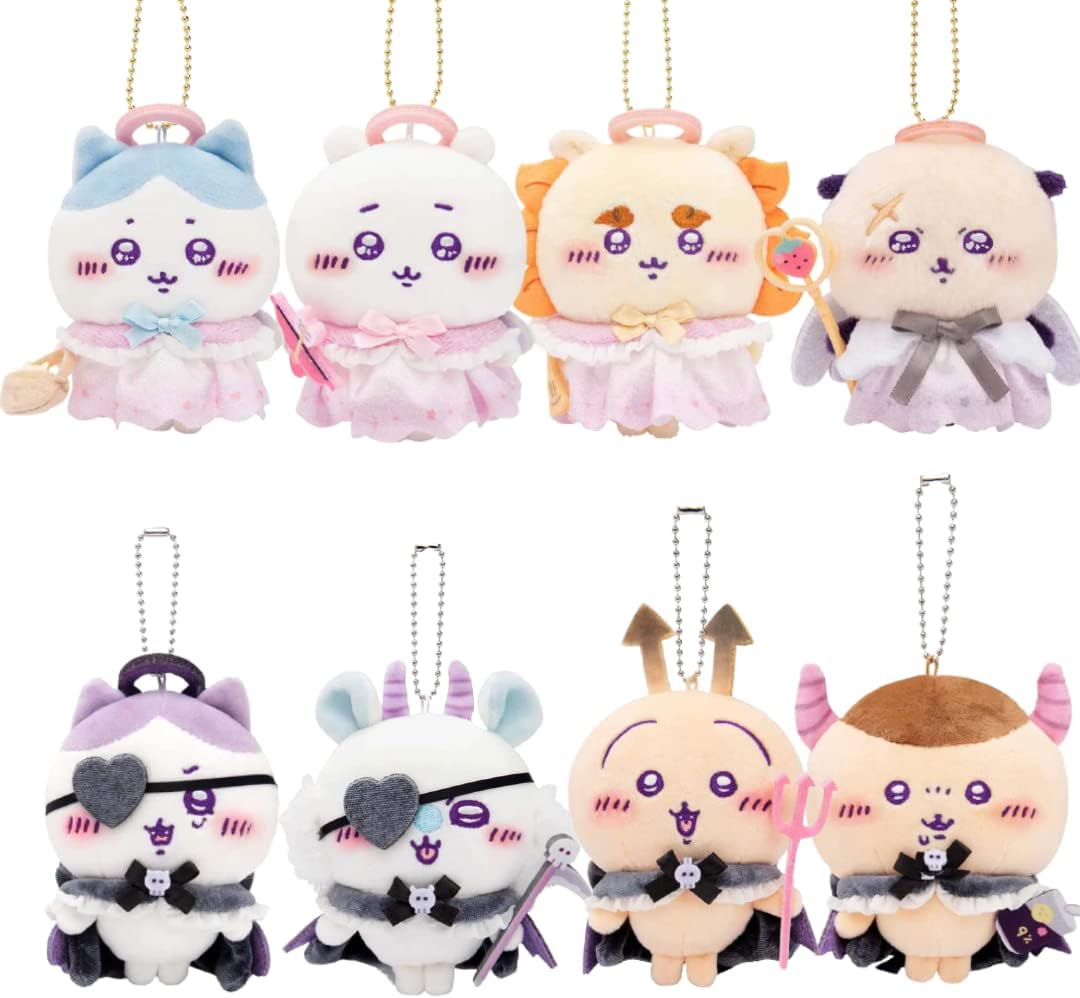 Amazon.co.jp: Chiikawa Tenshi and Akuma Mascot, Chikawa, Hachiware ...