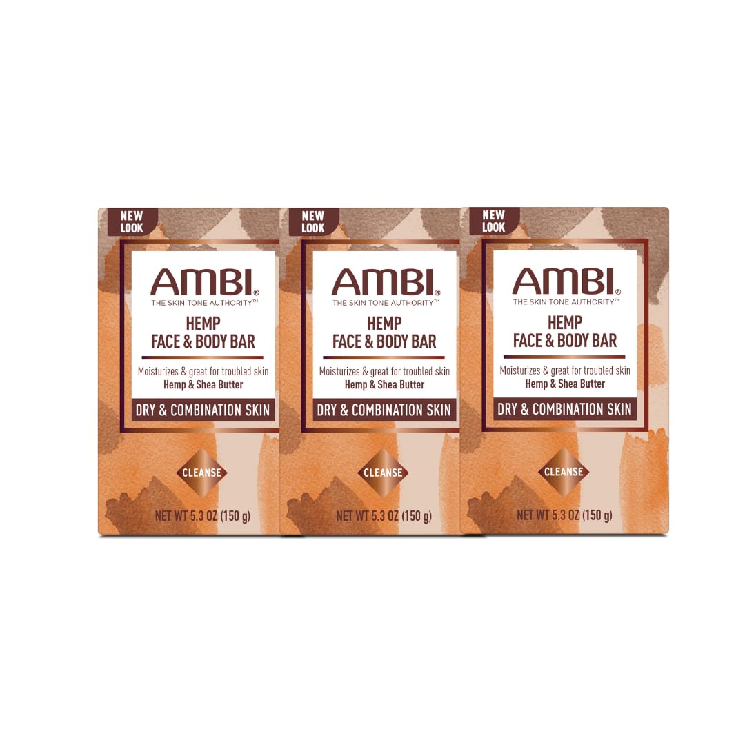 Amazon.com : Ambi Hemp Face and Body Bar, Moisturizing and Gentle for ...