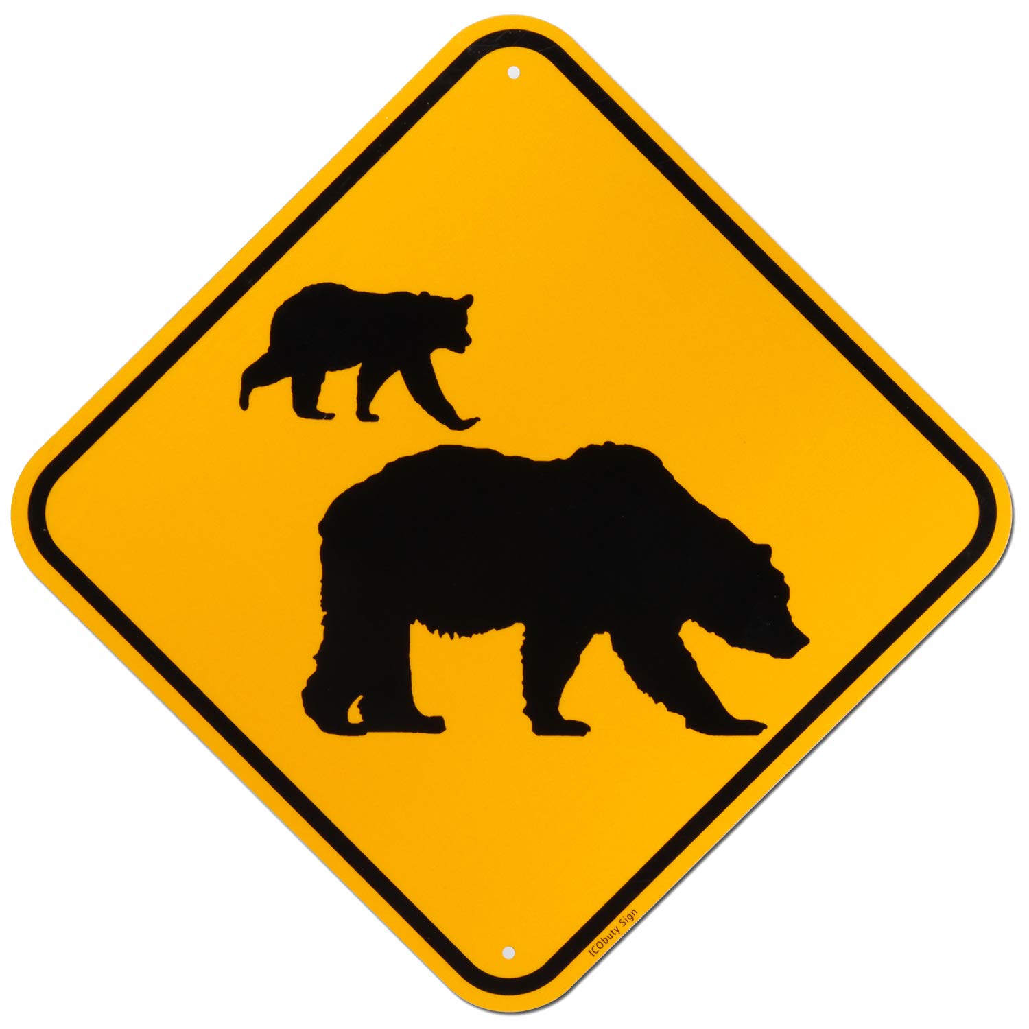 Bear Crossing Sign