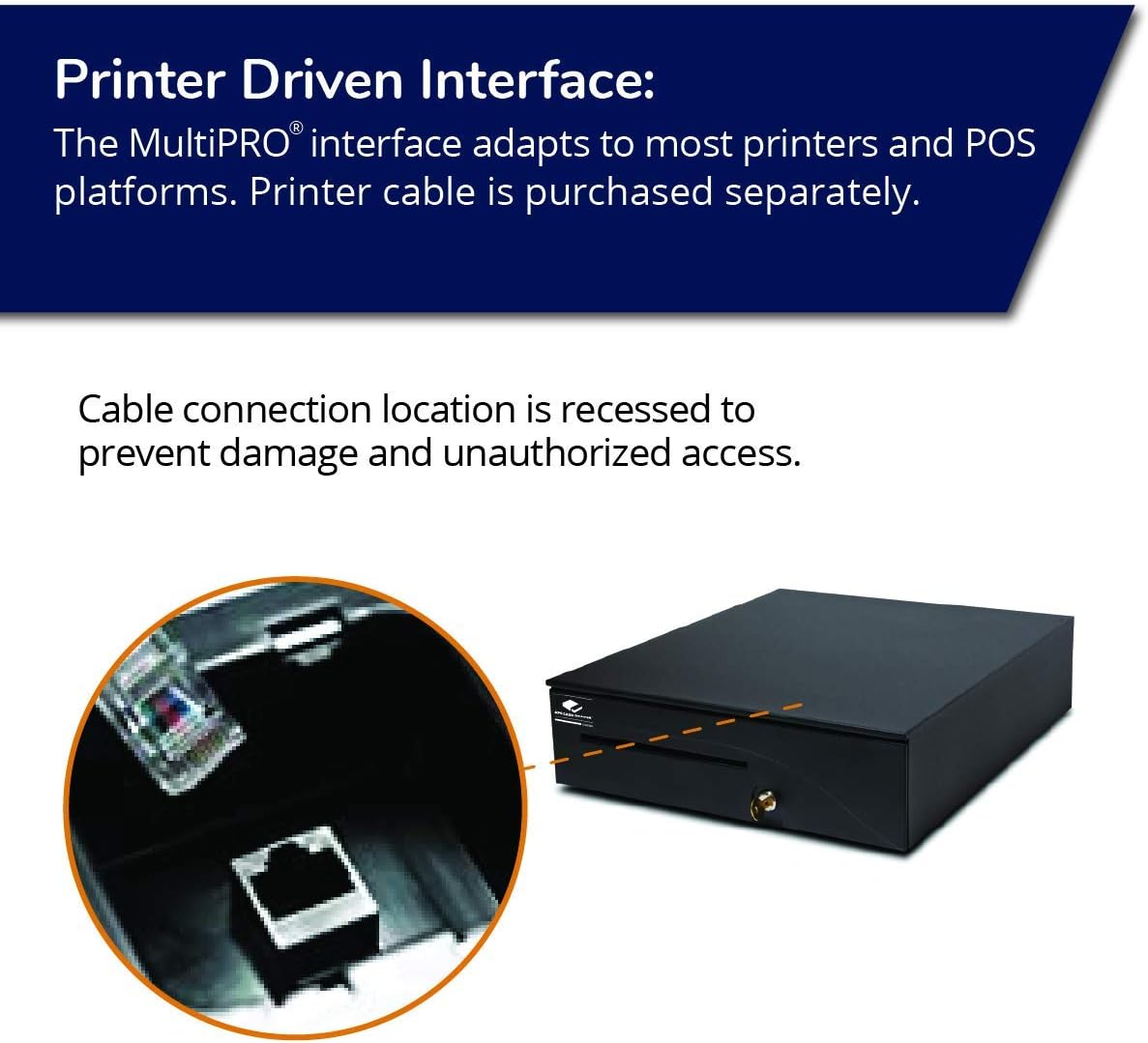Cajón de efectivo APG para punto de venta de 16 pulgadas Serie 100 T320 ...