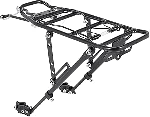 Amazon.com : Srutueo Bike Cargo Rack Disc Brake Aluminum Alloy Bicycle ...