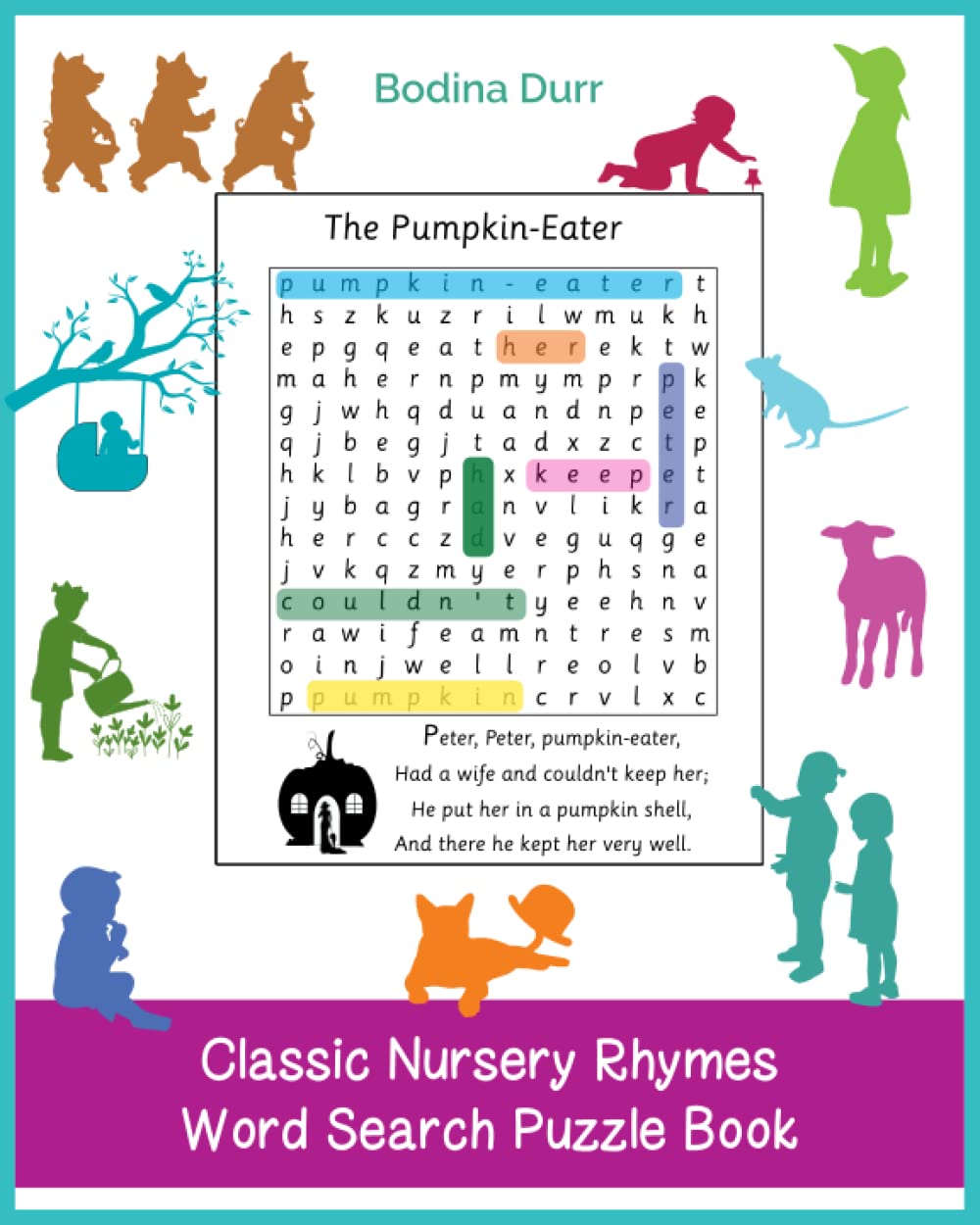 Classic Nursery Rhymes Word Search Puzzle Book: A Journey with Mother ...