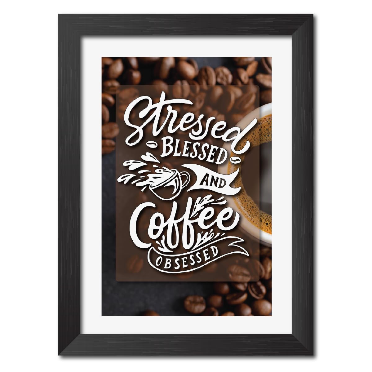 inspire TA Coffee Quotes Wall Frames Coffee Lovers Motivational Photo ...