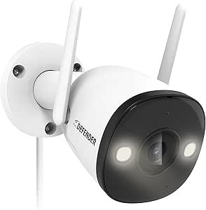 Amazon.com: Defender Guard Pro 2K WiFi. Cámara de seguridad enchufable ...