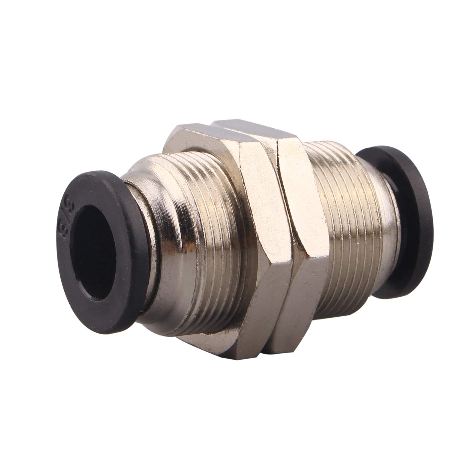 Snapklik.com : DERPIPE Bulkhead Union Push To Connect Tube Fitting 3/8 ...