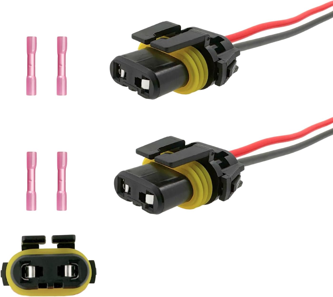 Amazon.com: AUTO OCCASION 2Pack Headlights Fog Lights Female Adapter ...