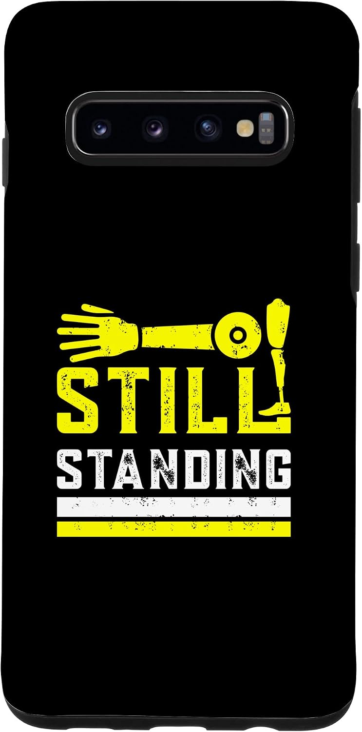 Amazon.com: Galaxy S10 Still Standing Funny Leg Amputation Leg Amputee ...